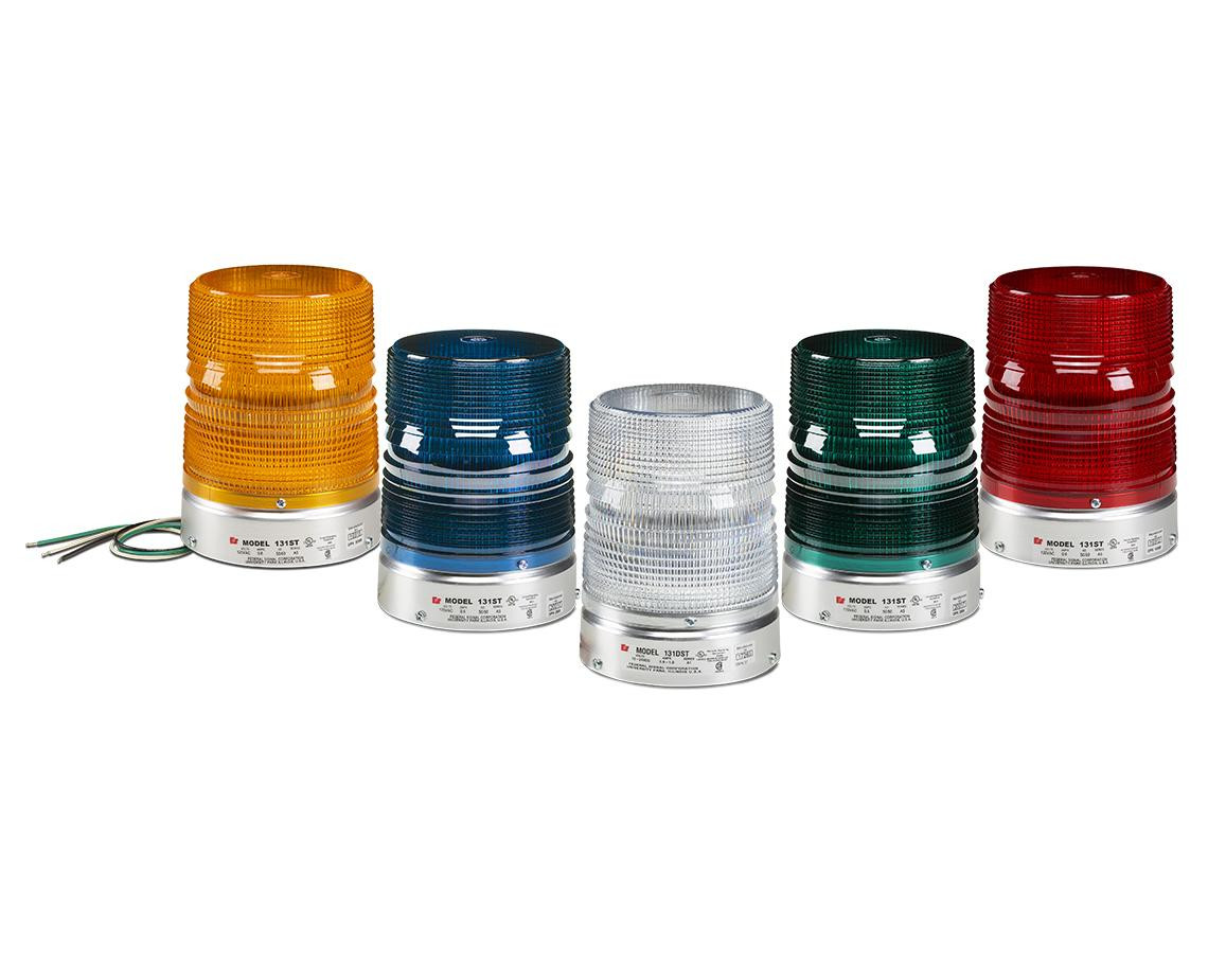 Federal Signal 131ST-012-024R 12-24VDC Red Pipe-Mount Starfire Strobe ...