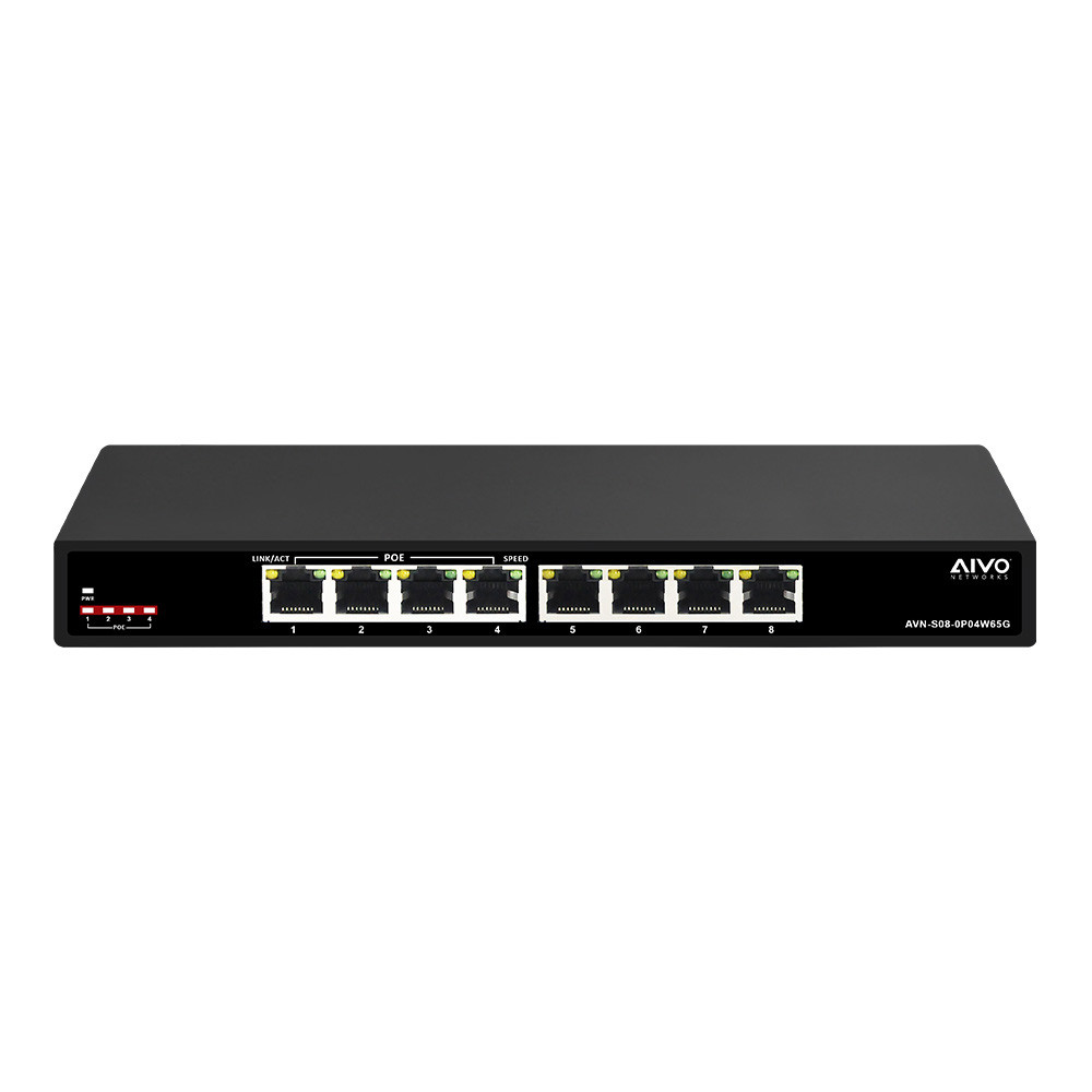 Avycon AVN-S08-0P04W65G 8-Port Network Switch | Southern Electronics