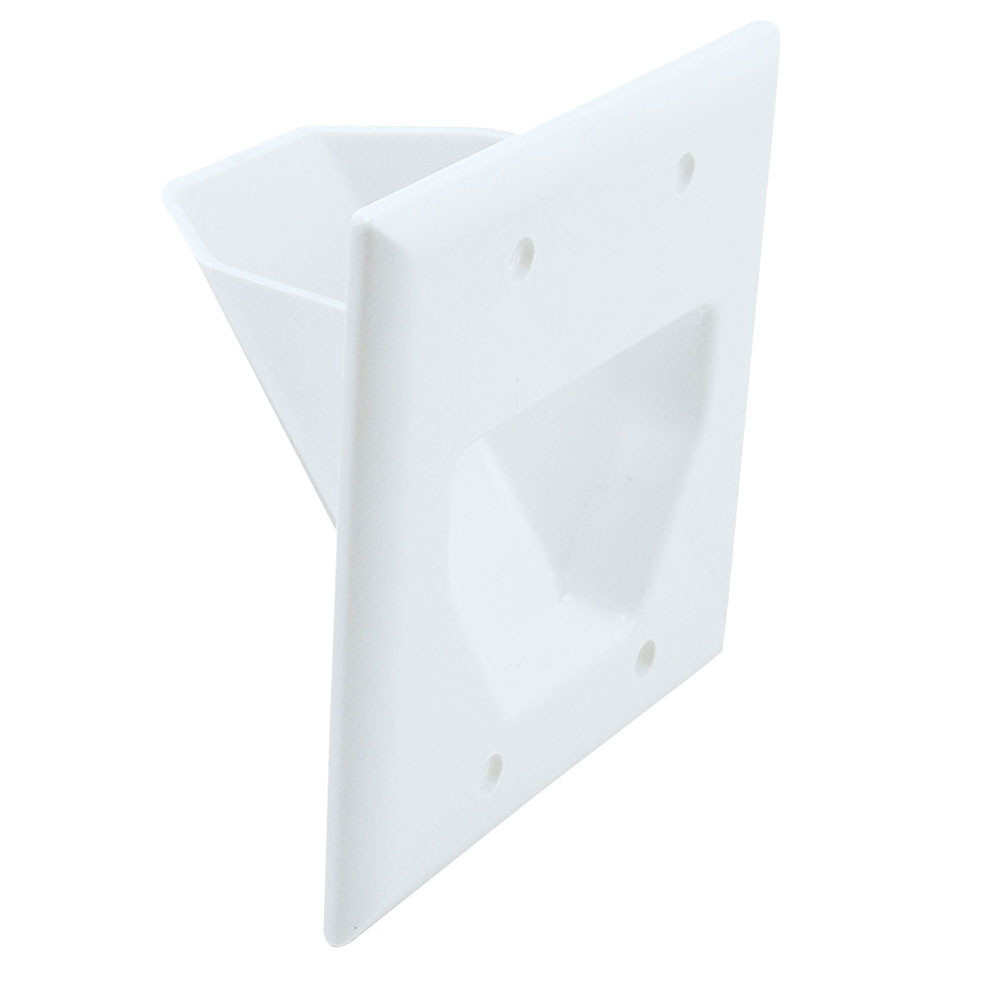 Metra AV EDC-2GW 2-Gang Recessed Plate White | Southern Electronics