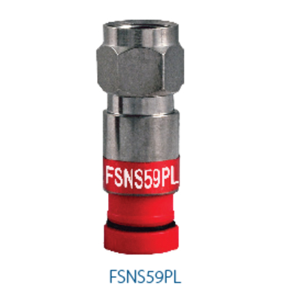 Belden FSNS59PL-25 ProSNS RG-59 Plenum "F" Coax Compression Connector ...