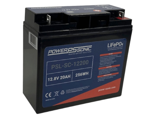 Power Sonic PSL-SC-12200 M6 12.8V 20Ah Deep Cycle Lithium Battery ...