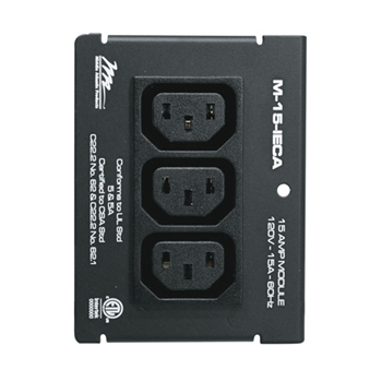Middle Atlantic M-15-IECA 15A Duplex, 3 Gang IEC MPR Module | Southern ...