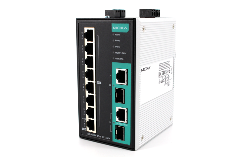 Moxa EDS-P510A-8PoE-2GTXSFP | Southern Electronics