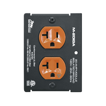 Middle Atlantic M-20IGA 20A Duplex Iso Ground MPR Module | Southern ...