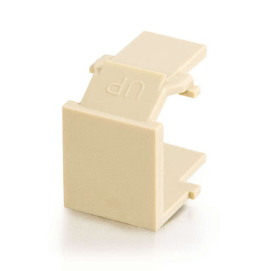 C2G 03810 Snap-In Blank Ivory Keystone Insert Module | Southern Electronics