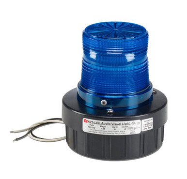 Federal Signal AV1-LED-120B 120VAC Blue Audible Visual Flashing LED ...