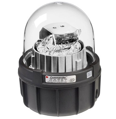 Federal Signal 371LED-120C 120VAC Clear Commander LED Rotating Light ...