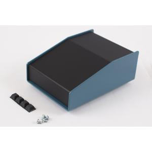 Hammond Manufacturing 1456CE2BKBU Sloped Aluminum Console Enclosure ...