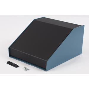 Hammond Manufacturing 1456FG4BKBU Sloped Aluminum Console Enclosure ...