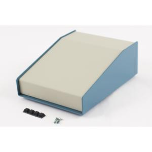 Hammond Manufacturing 1456FH3WHBU Sloped Aluminum Console Enclosure ...
