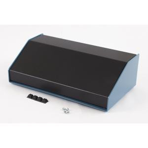 Hammond Manufacturing 1456KE3BKBU Sloped Aluminum Console Enclosure ...