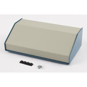 Hammond Manufacturing 1456KE3WHBU Sloped Aluminum Console Enclosure ...