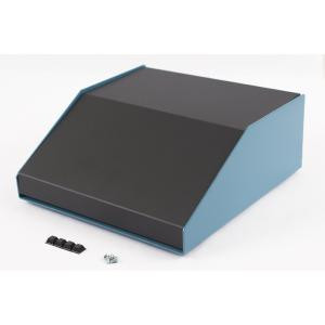 Hammond Manufacturing 1456KK4BKBU Sloped Aluminum Console Enclosure ...