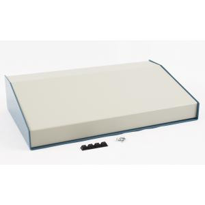 Hammond Manufacturing 1456PH3WHBU Sloped Aluminum Console Enclosure ...