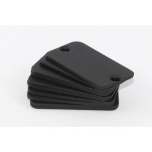 Hammond Manufacturing 1455DALBK-10 black aluminum end panels for 1455D ...