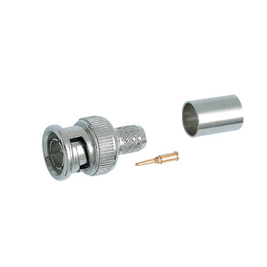 Quest CBB-3210 75 Ohm BNC (M) RG59/62 3-Piece Crimp-On Connector ...