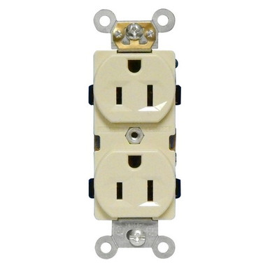 Morris 82195 Ivory 15A-125V Industrial Grade Duplex Receptacle ...