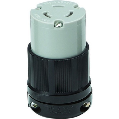 Morris 89734 2 Pole, 3 Wire 20A 125VAC Twist Lock Female Receptacle ...
