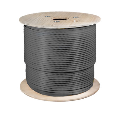 Vertical Cable 064-688/A/GY Cat6A Riser UTP 1000Ft Black Wooden Spool ...