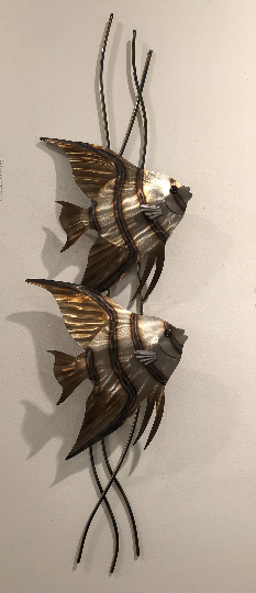 Angle Fish Pair Vertical Facing Right