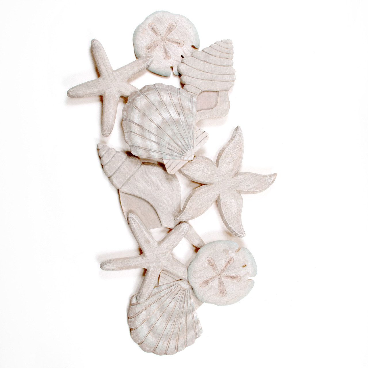 Wooden Hand Carved Shell Cluster CW048