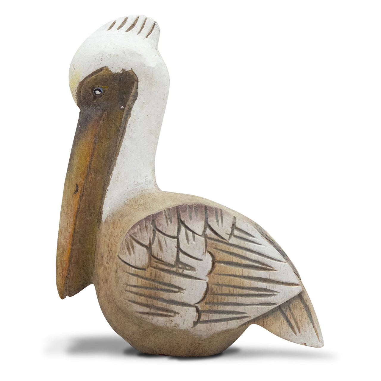 Hand Carved Wooden Pelican C296XSP