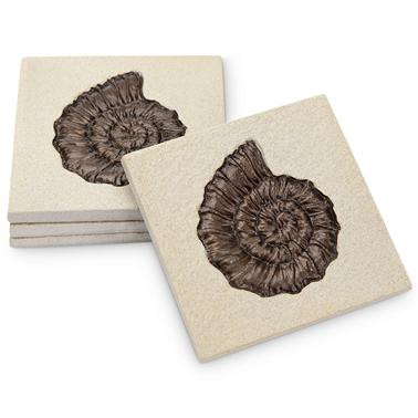 Nautilus Shell Coasters S/4
