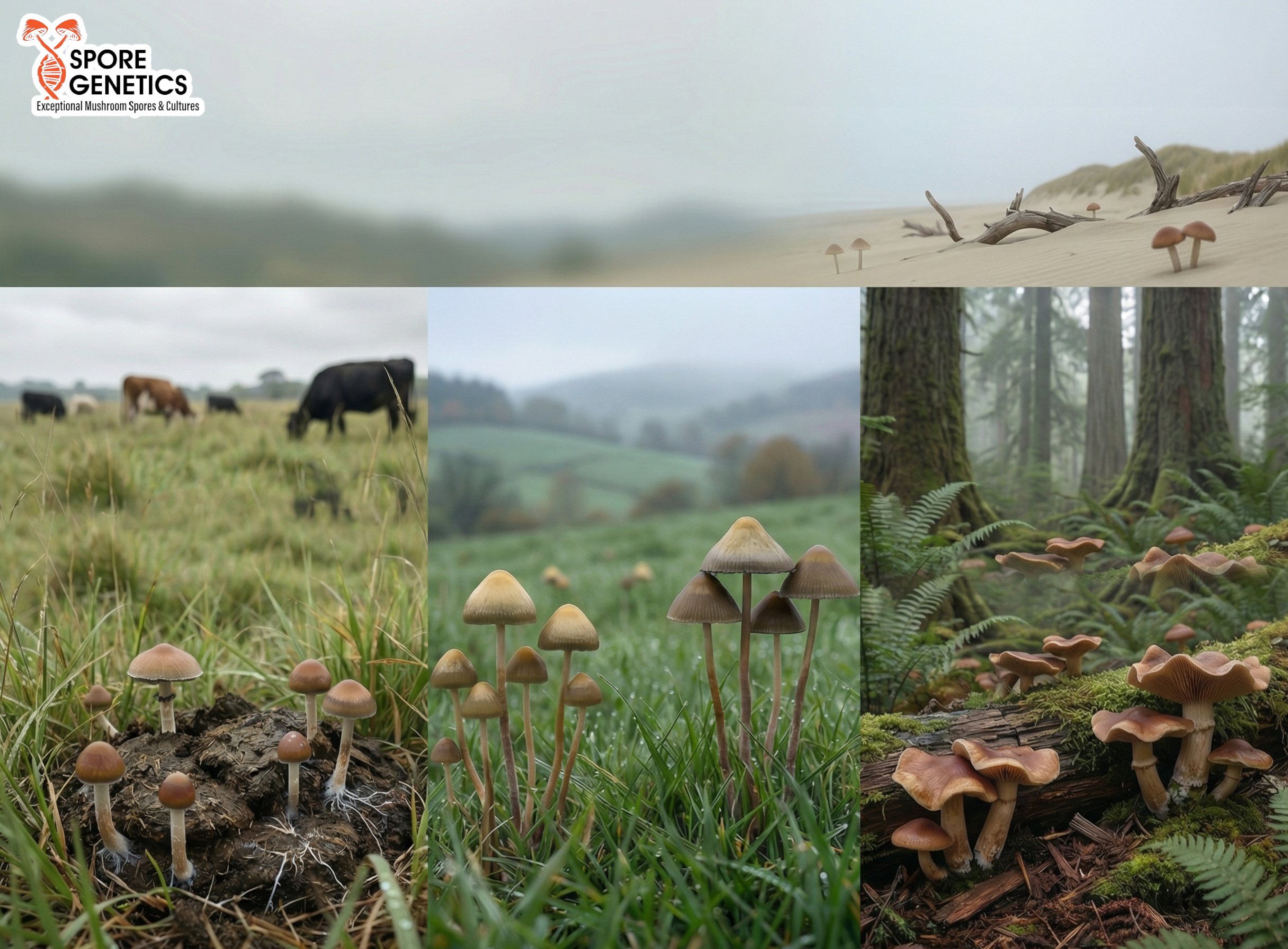 Habitats of Magic Mushrooms in Dung, Grass, & More - Spore Genetics™