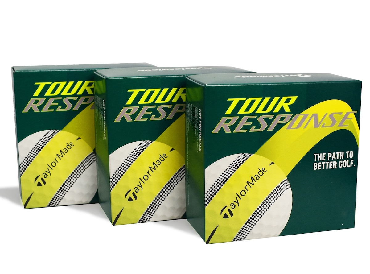 TaylorMade Tour Response Stripe Golf Balls | RockBottomGolf.com