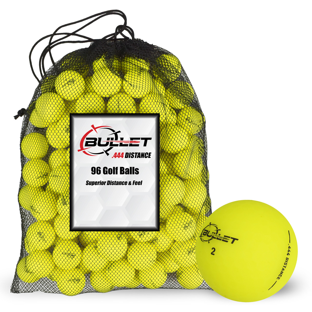 Bullet .444 Distance Matte Colored Golf Balls [96-Ball ...