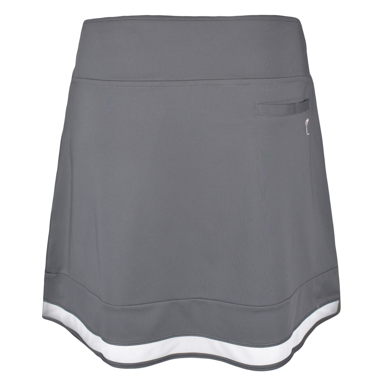 Ladies Golftini Golf Pull-On Mesh Trim Ruffle Skort | RockBottomGolf.com