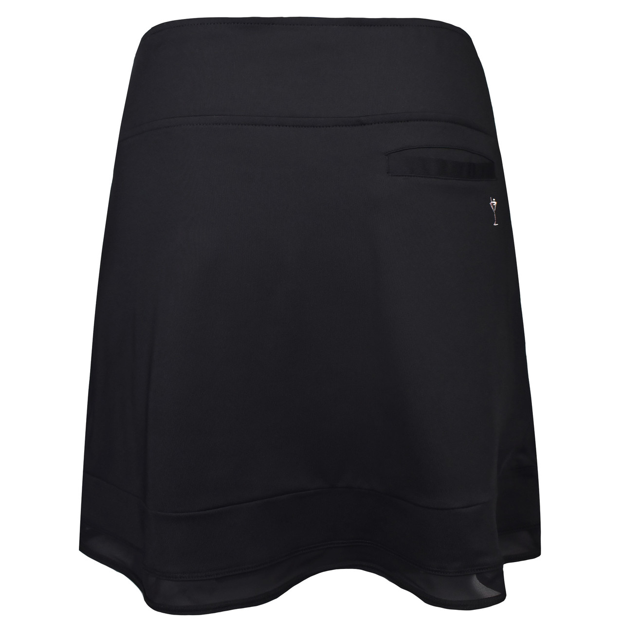 Ladies Golftini Golf Pull-On Mesh Trim Ruffle Skort | RockBottomGolf.com