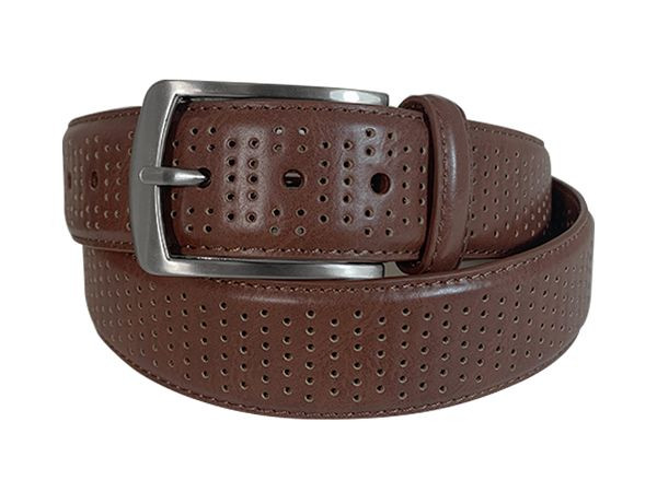 Snake Eyes Perforated Leather Stretch Belt | RockBottomGolf.com