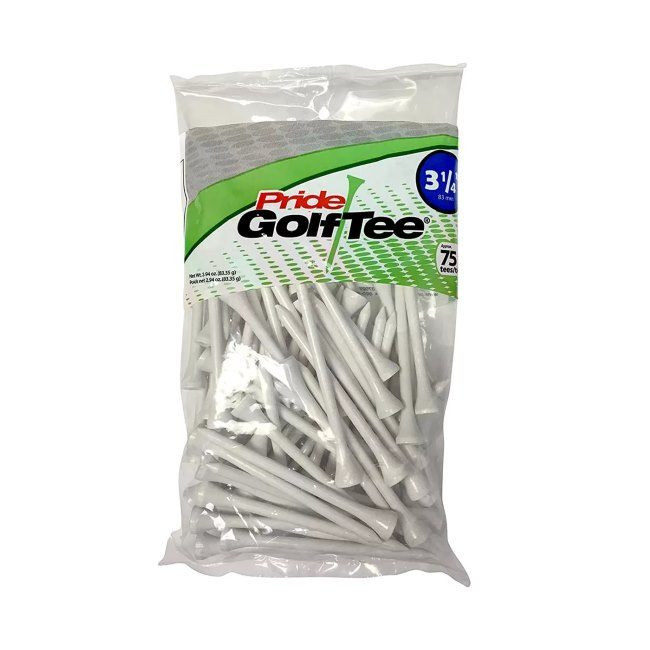 Pride Golf Tees Wooden 3-1/4" (75 Count) | RockBottomGolf.com