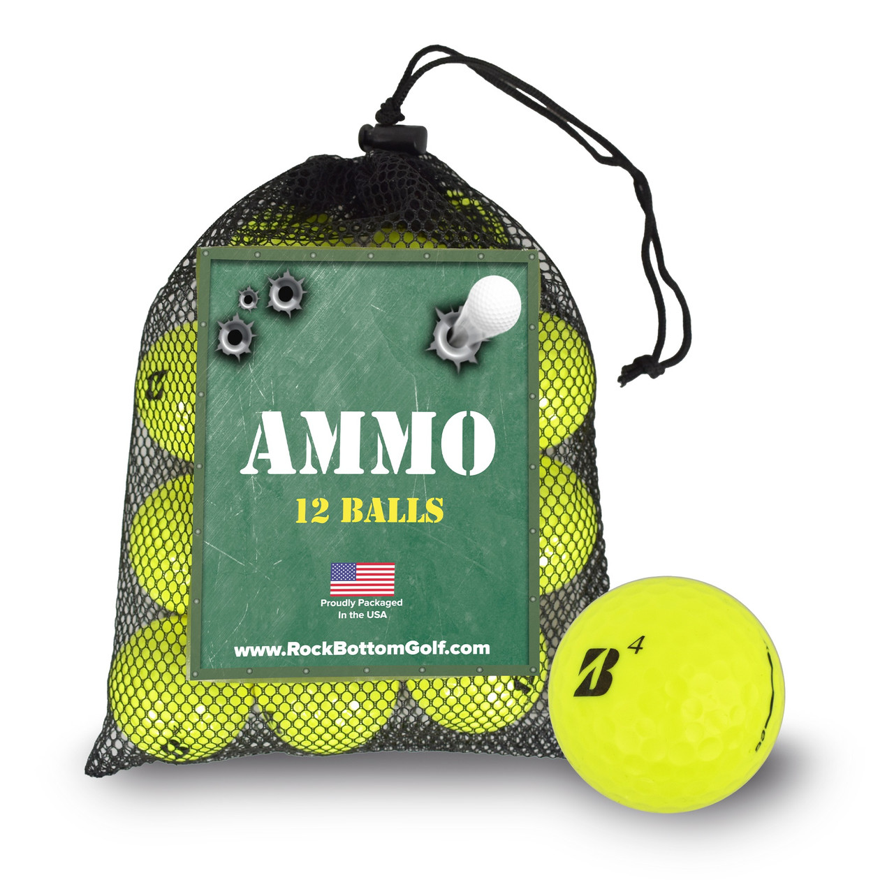 Bridgestone e6 Logo Overrun Golf Balls [12-Ball] | RockBottomGolf.com