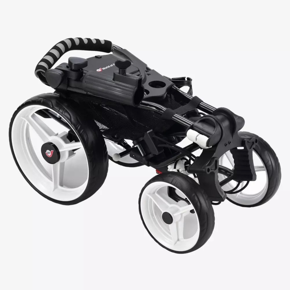 Jef World Of Golf EZ Fold 4-Wheel Push Cart | RockBottomGolf.com