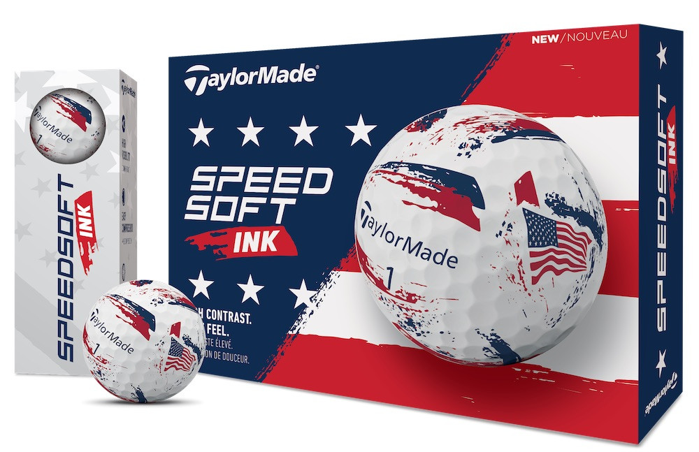 TaylorMade SpeedSoft Ink USA Golf Balls | RockBottomGolf.com