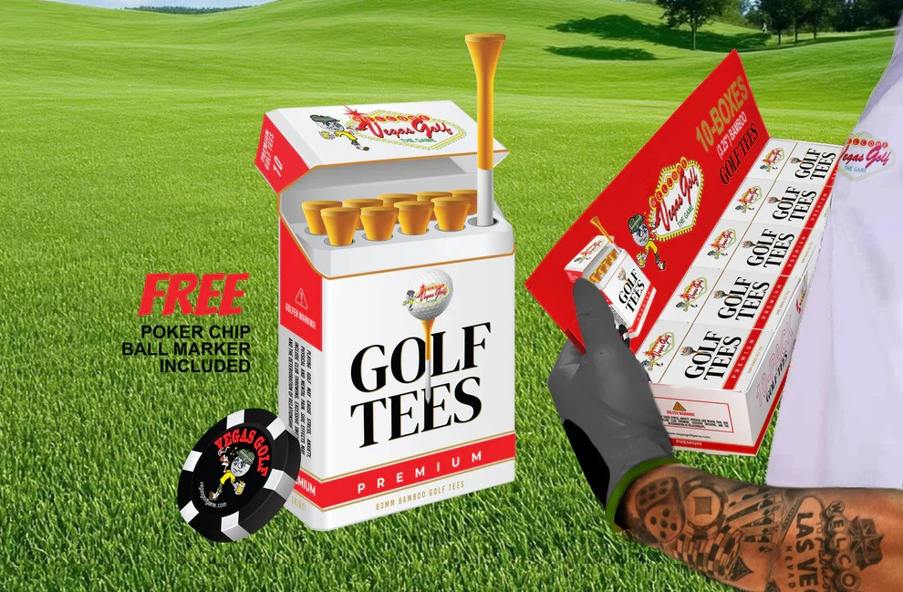 Vegas Golf Cigarette Tees Box Pack | RockBottomGolf.com