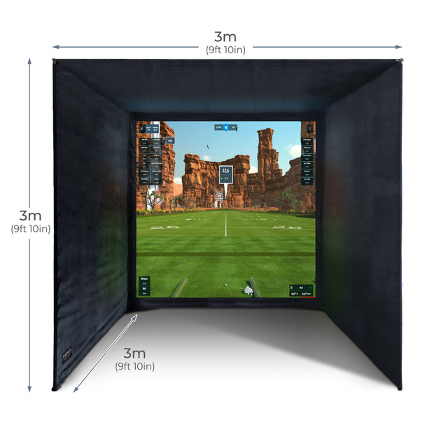 SimSpace Golf Enclosure SIM/005 (9' 10'' x 9' 10'' x 9' 10 ...