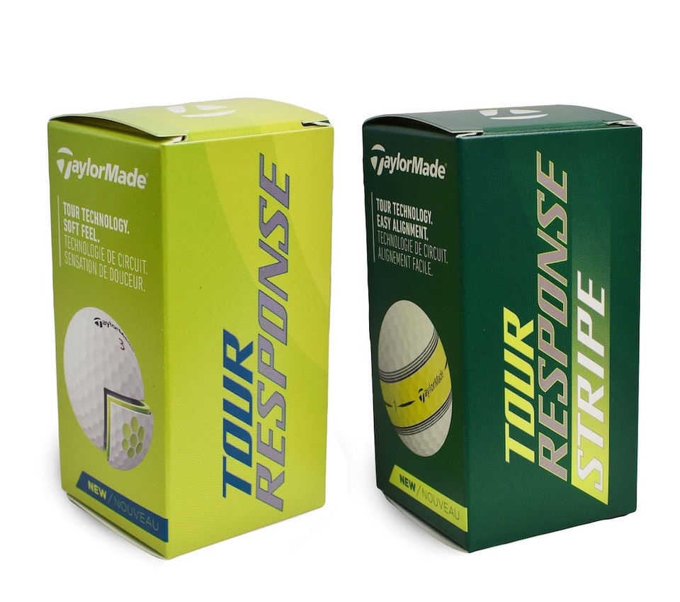 TaylorMade Tour Response Stripe Golf Balls | RockBottomGolf.com
