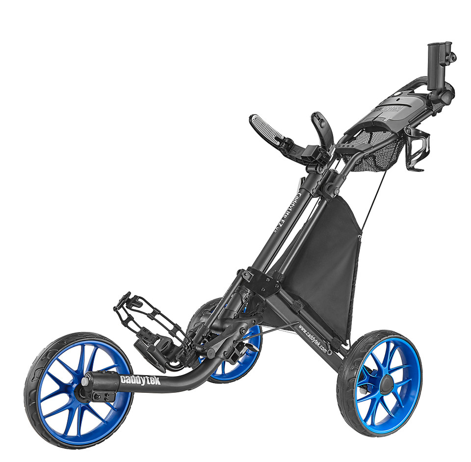 CaddyTek Golf CaddyLite EZ Fold V8 3-Wheel Push Cart | RockBottomGolf.com
