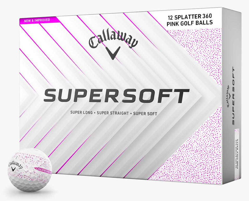 Callaway Supersoft Splatter Golf Balls [12-Ball] | RockBottomGolf.com