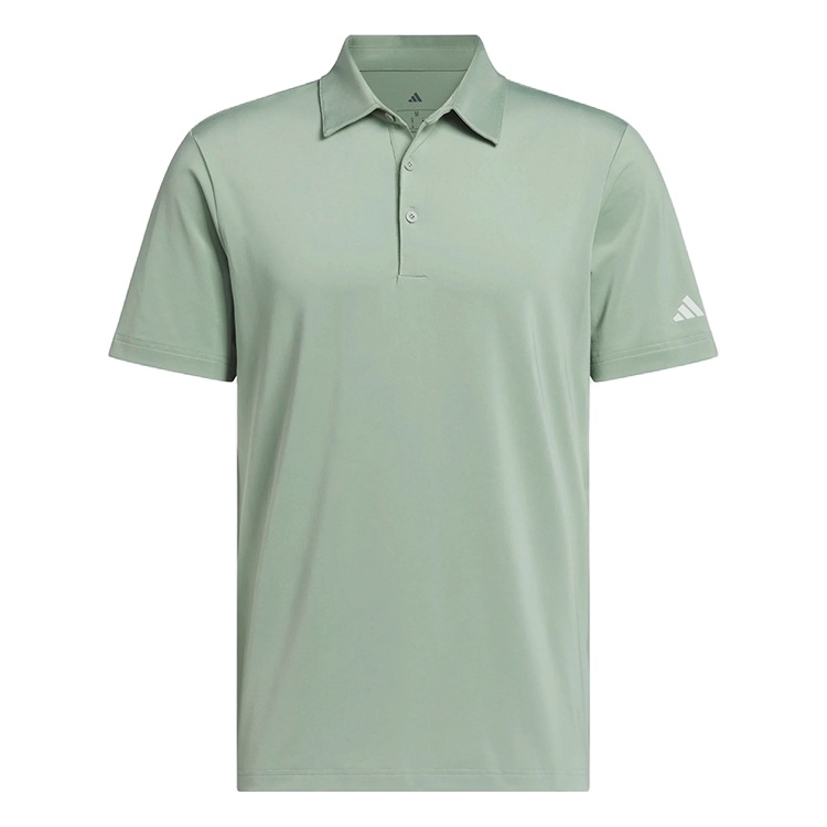 Adidas Golf Ultimate365 Silver Solid Polo | RockBottomGolf.com