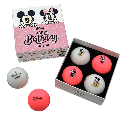 Volvik Disney Vivid Birthday Golf Balls [4-Ball] | RockBottomGolf.com