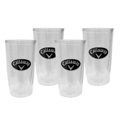 Callaway Golf Clear Patch 16oz Tumblers (Set of 4) | RockBottomGolf.com