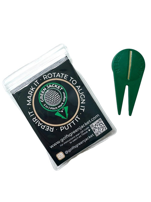 Green Jacket Golf 3 in 1 Pitch Mark Aligner | RockBottomGolf.com