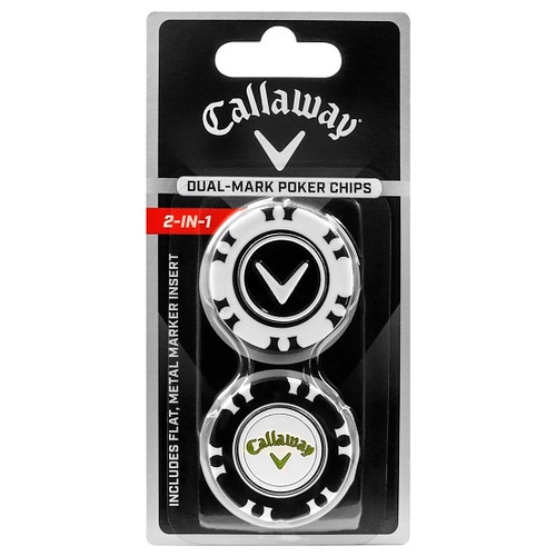 Callaway Golf 2-in-1 Dual Mark Poker Chip Ball Marker | RockBottomGolf.com