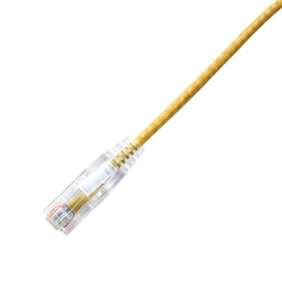 LYNN, Slim Ethernet Patch Cable, 28AWG, Yellow Jacket, 2 ft. - CPCS-6YE ...