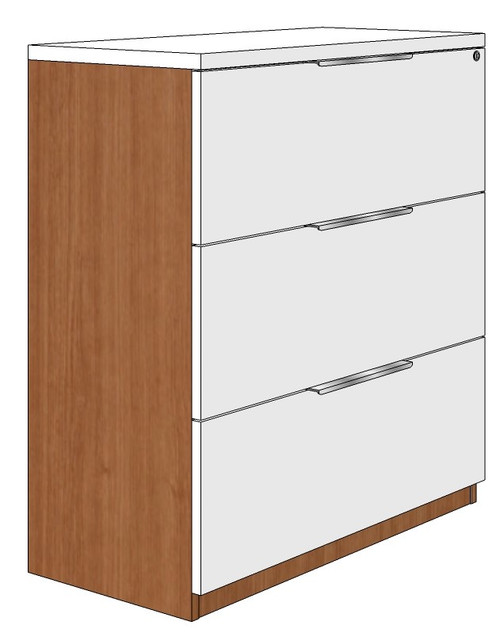 Three-Drawer Lateral File - DeskMakers Quick & Easy