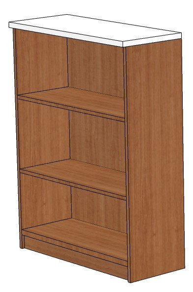 15" Deep Bookcase - DeskMakers Quick & Easy